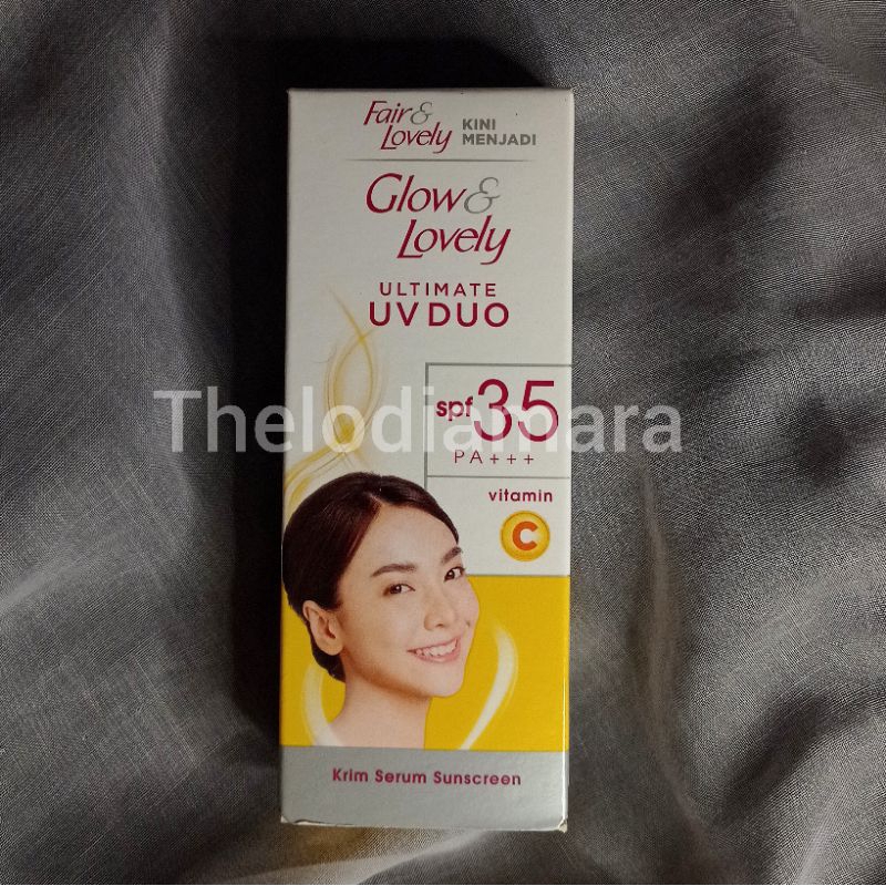 Jual Glow & Lovely Ultimate UV Duo Krim Vit C Sunscreen SPF 35 PA+++ | Shopee Indonesia