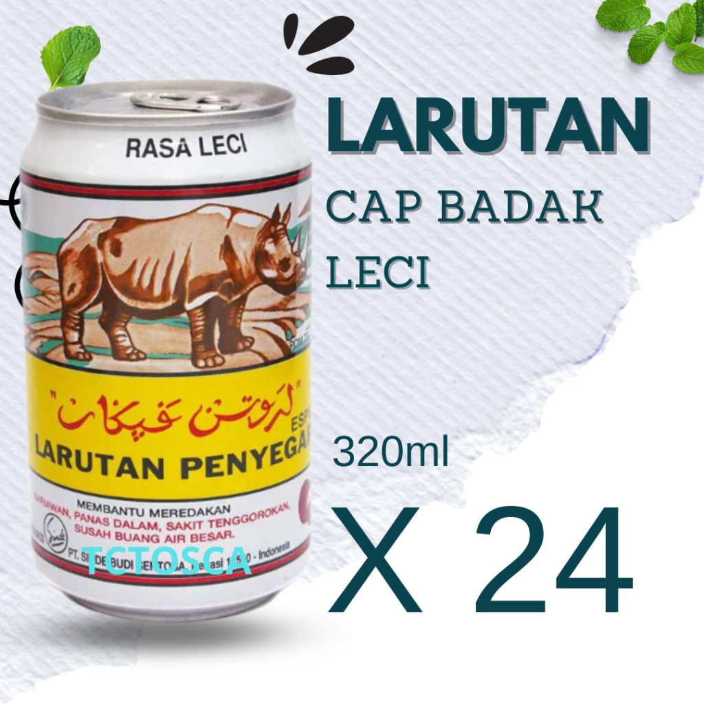 Jual Larutan Penyegar | Larutan Penyegar Cap Badak Kaleng 1 Dus Isi 24 Pcs | Shopee Indonesia