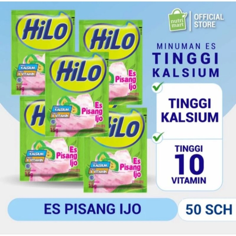 Jual 5 Renceng Hilo es pisang ijo (10) sachet | Shopee Indonesia