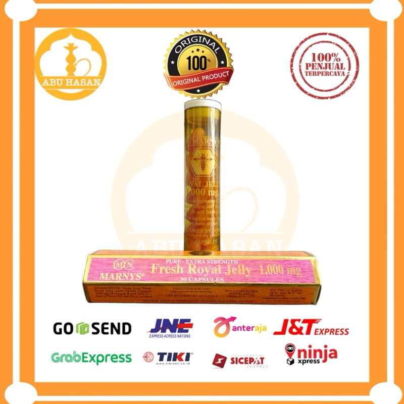 Jual Fresh Royal Jelly Marnys 1000 MG Original Saudi Isi 30 Kapsul ...