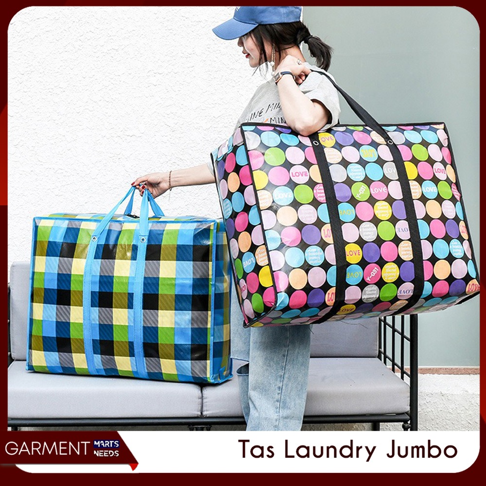 Jual Tas Jumbo Laundry Tempat Baju Kotor Tas Baju Selimut Jinjing ...