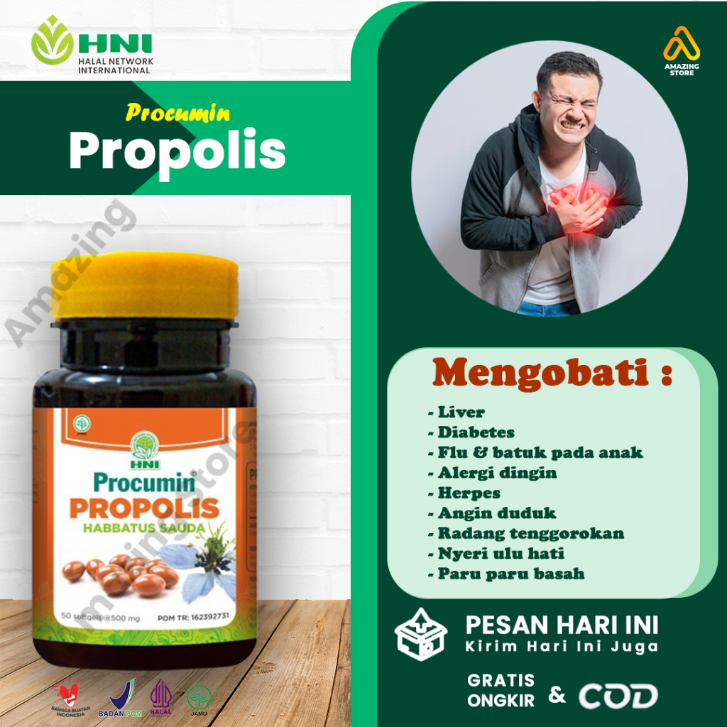 Jual PROCUMIN PROPOLIS HNI HPAI membantu meningkatkan Imunitas tubuh ...