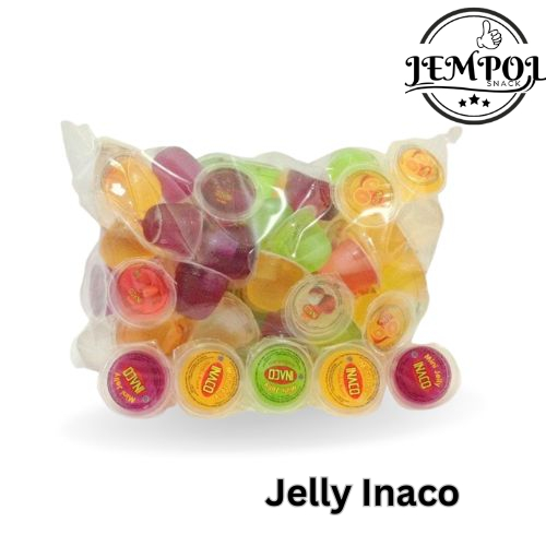 Jual (JEMPOL.SNACK) CEMILAN ENAK JELLY INACO JELLY KENYAL RASA BUAH ...