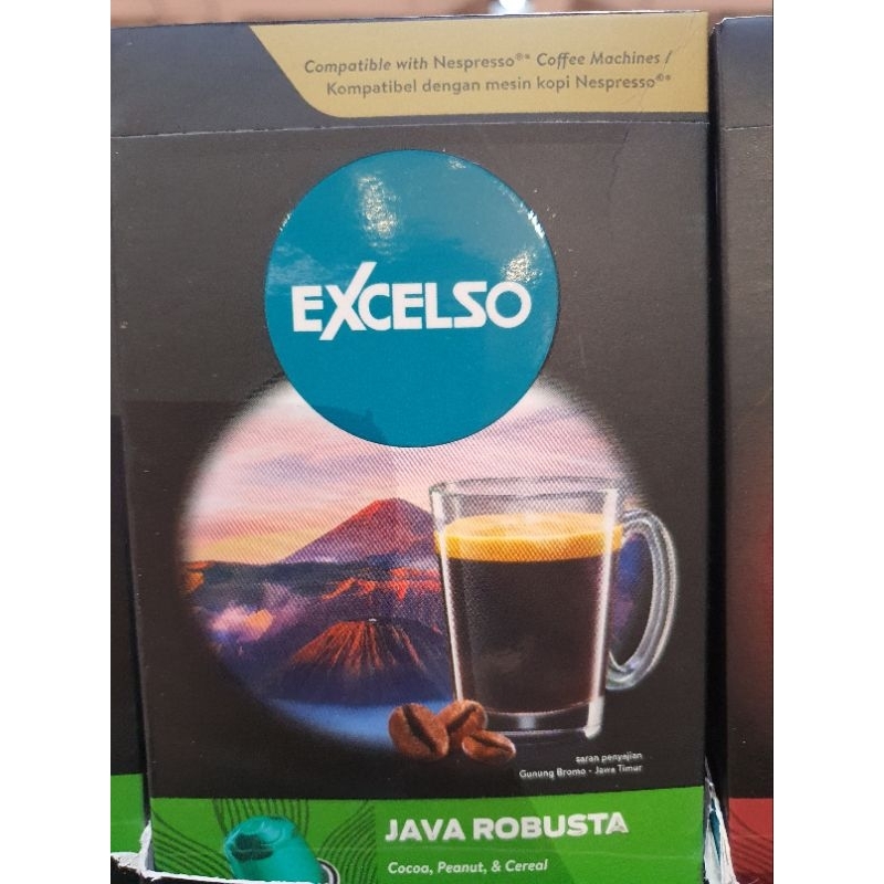 Jual Excelso Kopi Kapsul Java Robusta Nespresso Compatible Coffee ...