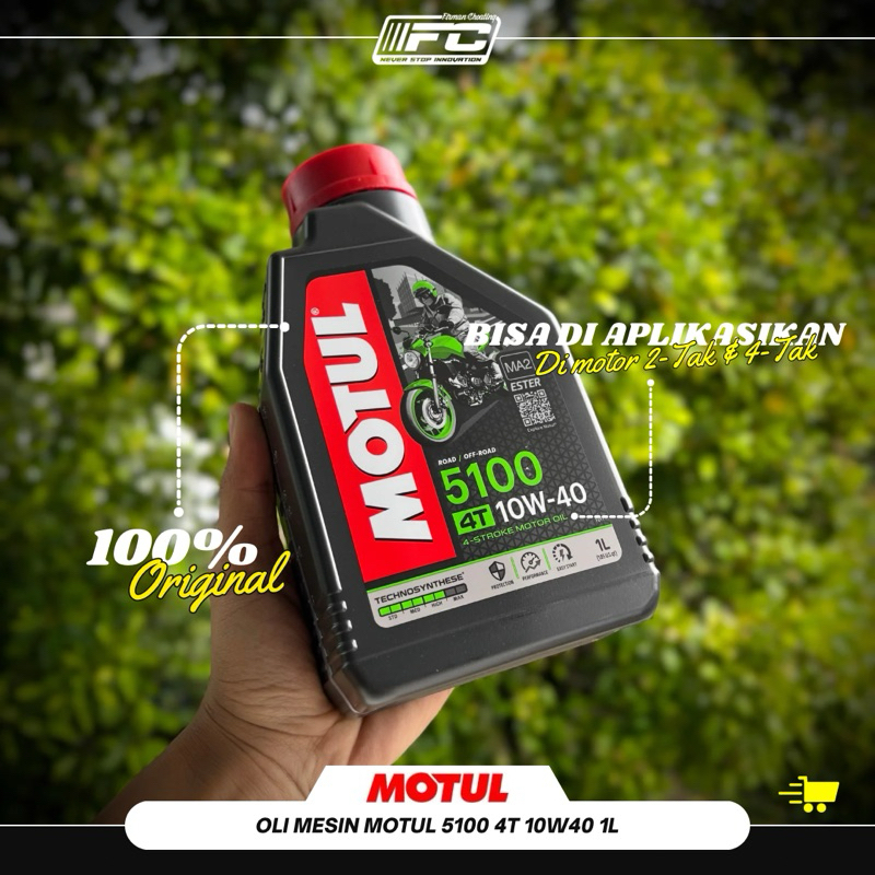 Jual OLI MESIN MOTUL 5100 4T 10W-40 UNTUK RX KING XMAX JUPITER CBR NINJA R RR DLL ORIGINAL MOTUL ...