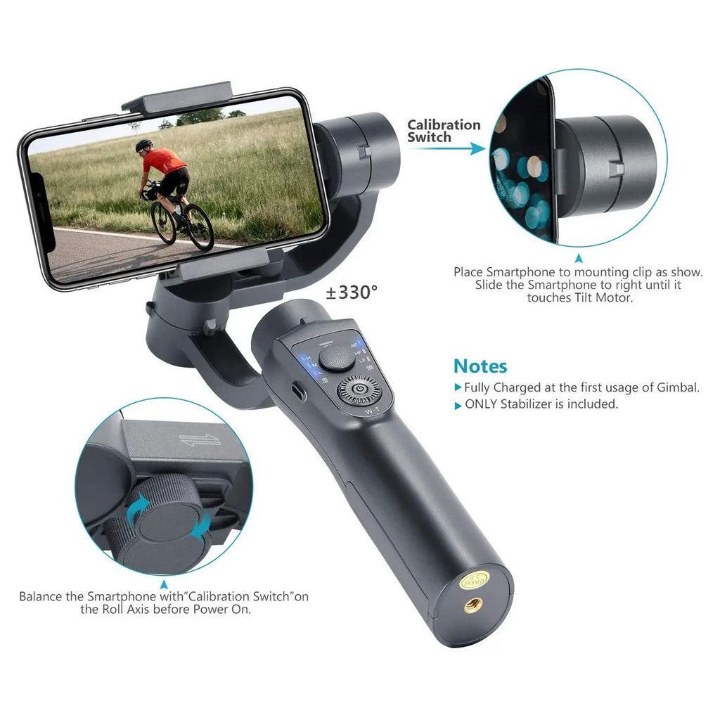 Jual Auto Face Tracking Gimbal S5B handphone Stabilizer 360° & Action ...