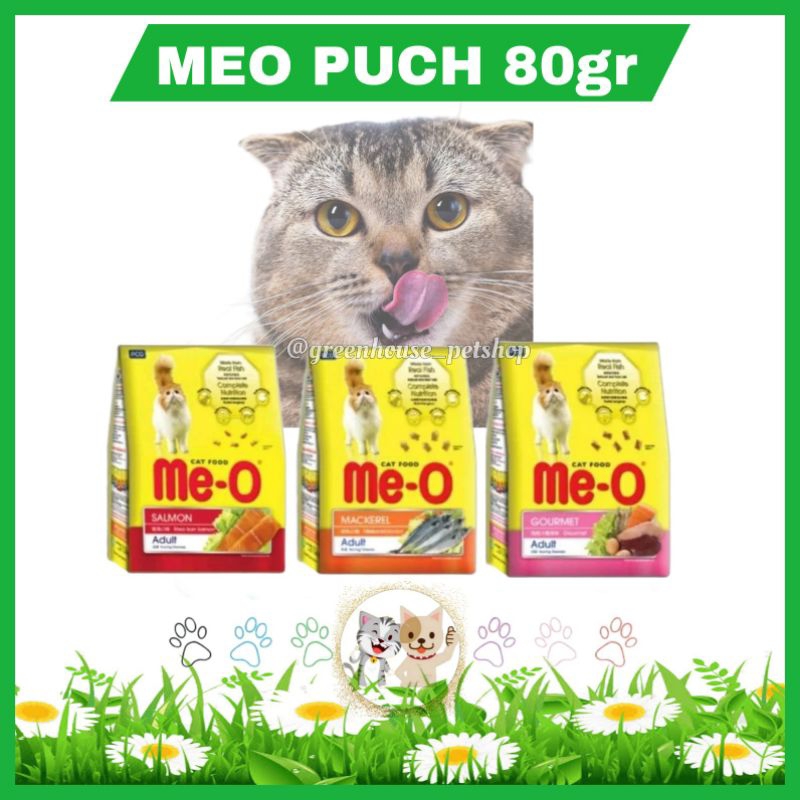 Jual GHP - Me-O Pouch 80gr Cat Food Dry Food Kitten Adult Makanan Basah ...