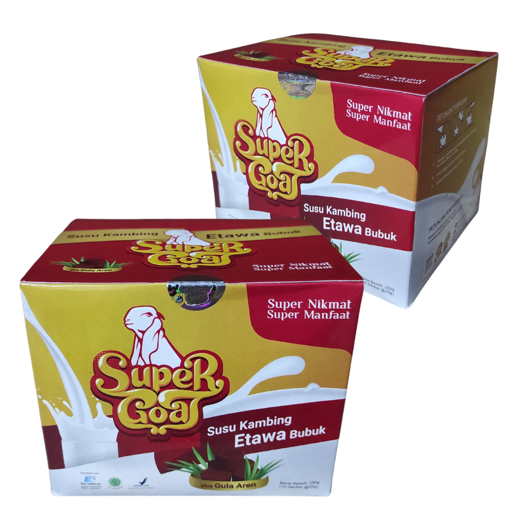 Jual Susu Super Goat Gula Aren / Susu Kambing Etawa Bubuk Plus Gula ...