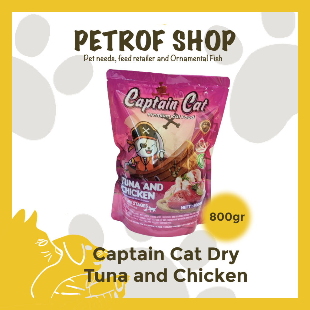 Jual CAPTAIN CAT DRY FOOD 800GR PREMIUM FOOD | Shopee Indonesia