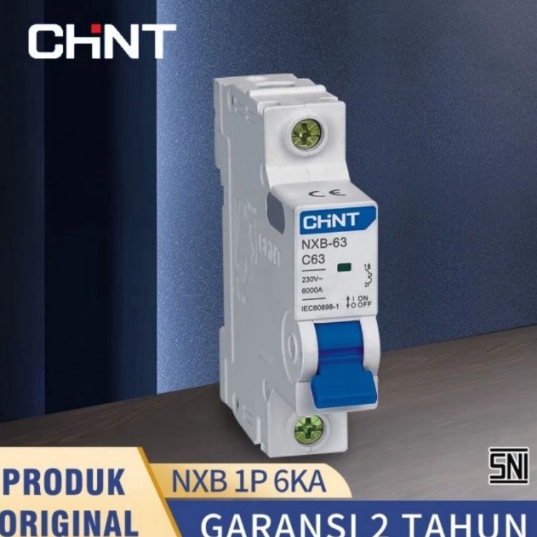 Jual Iyd MCB CHINT NXB63 1P 6KA NXB 2A 4A 6A 1A 16A 2A 25A 32A 4A 5A 63A | Shopee Indonesia