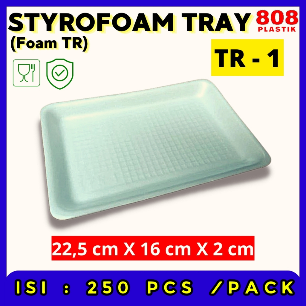 Jual Styrofoam Tray TR1 Buah Daging Sayur Sterofoam Gabus Wadah Makanan ...