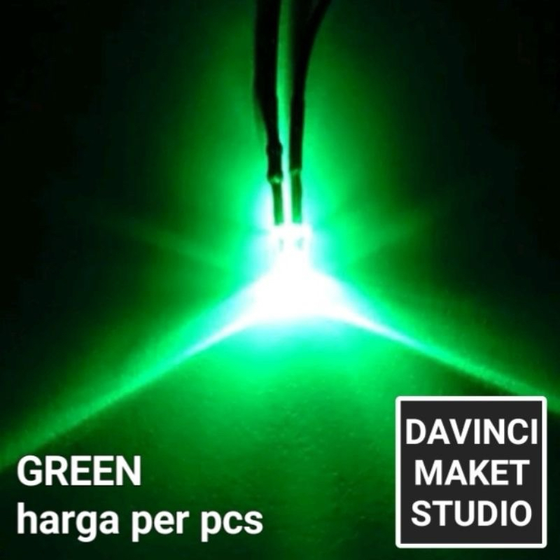 Jual (3MM) Rangkaian Lampu LED Bulat 3mm 3v Dengan Kabel untuk maket ...