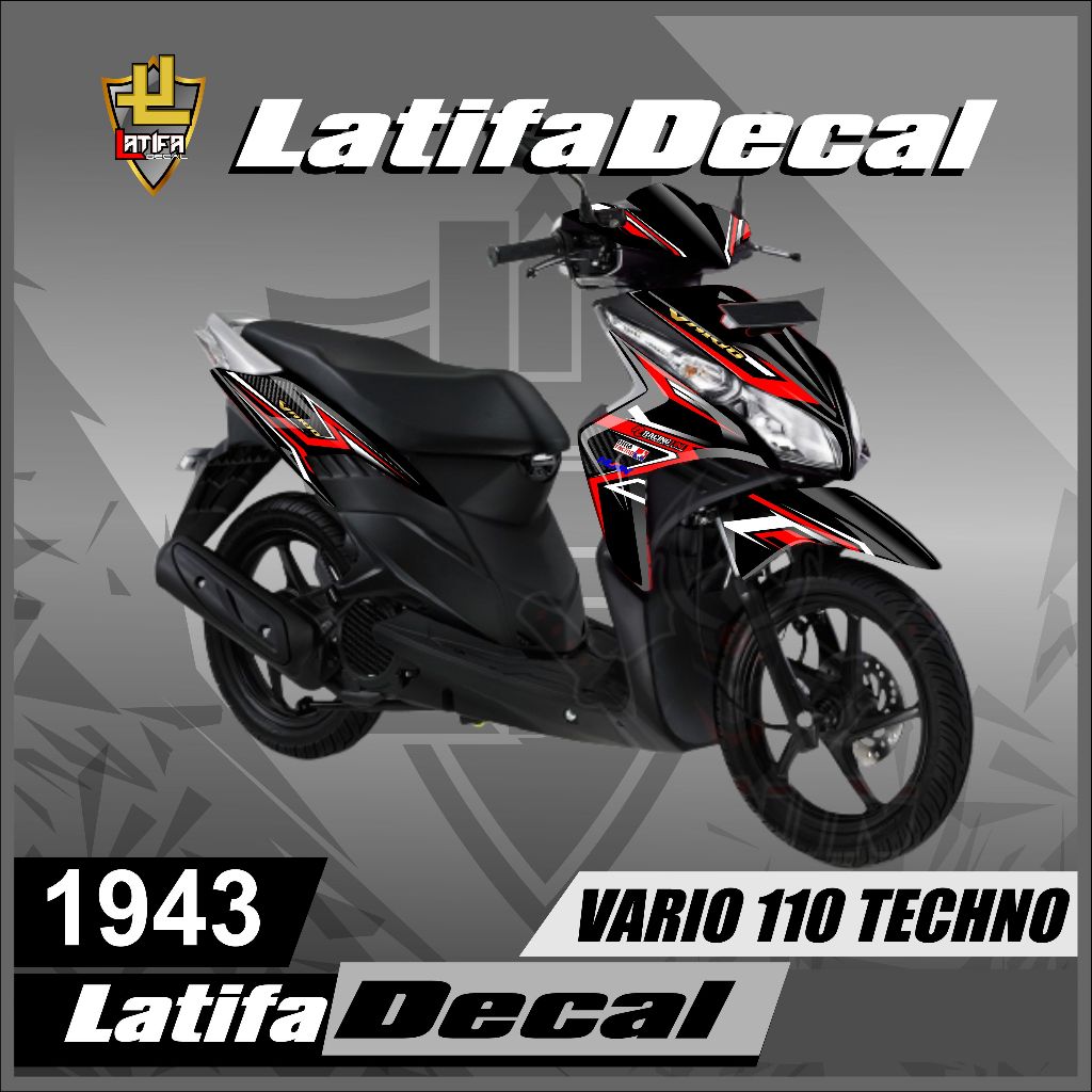 Jual Stiker Decal Fullbody Vario 110 Techno Karbu 2009 2010 2011 2012 ...