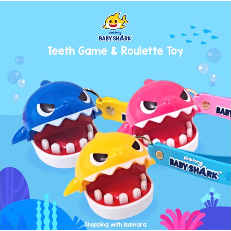 Jual Pinkfong Baby Shark Mini Teeth Toy & Roulette Game | Shopee Indonesia