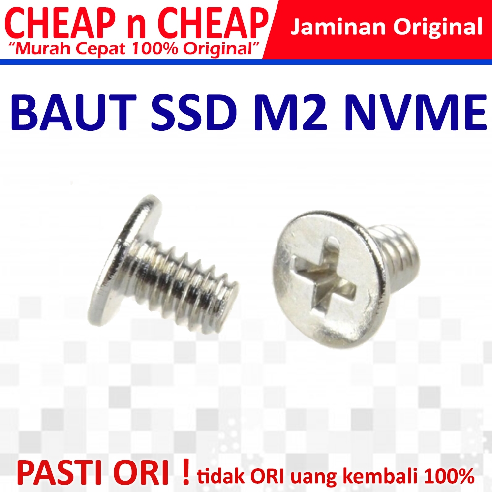 Jual Baut SSD M2 NVMe SATA Laptop PC M.2 Skrup Scrup Mur | Shopee Indonesia