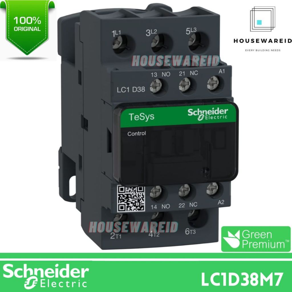 Jual Kontaktor Schneider LC1D38M7 3p 38a 220v AC Original / Contactor 3 Phase 38 Ampere LC1D38 ...