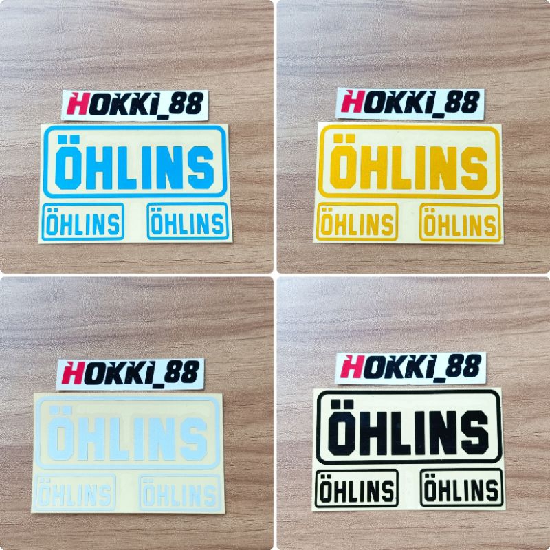 Jual Stiker cutting OHLINS sticker shock motor ohlins | Shopee Indonesia