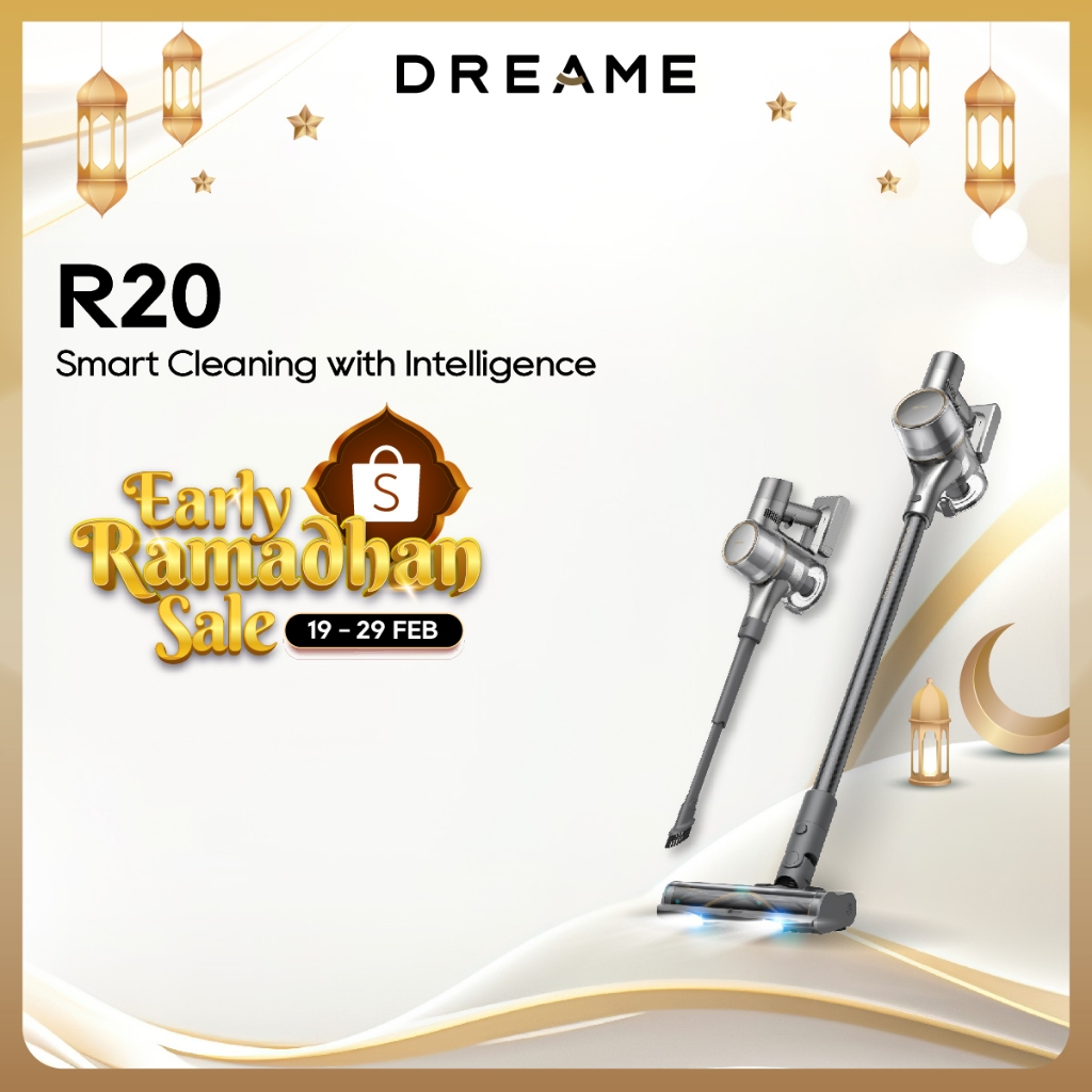 Jual Dreame R20 Bendable Cordless Vacuum Cleaner | Laser Light Detect ...
