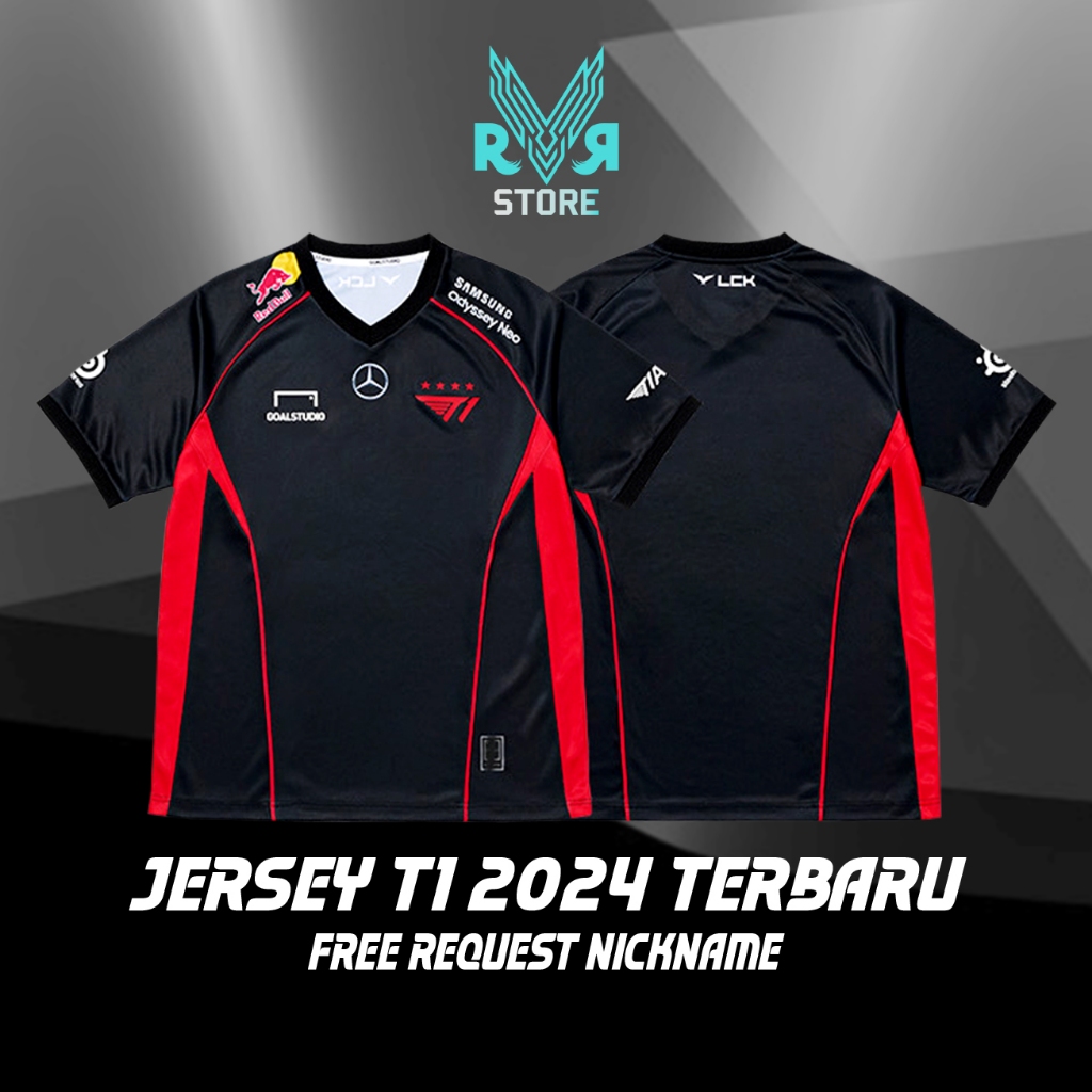 Jual JERSEY BAJU KAOS T1 2024 NEW ( free custom nickname ) | Shopee Indonesia
