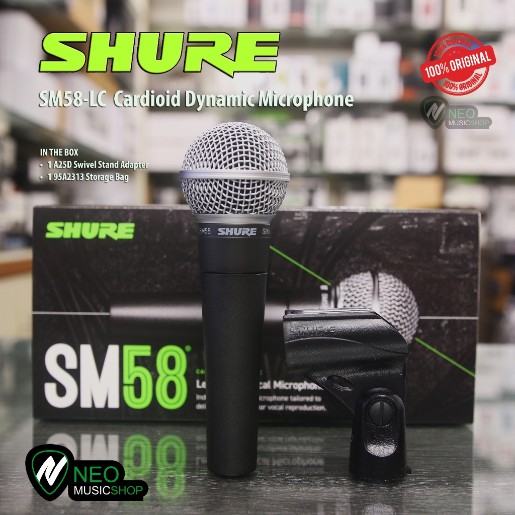 Jual Shure SM58 SM58LC SM58 LC Cardioid Dynamic Vocal Microphone Original | Shopee Indonesia