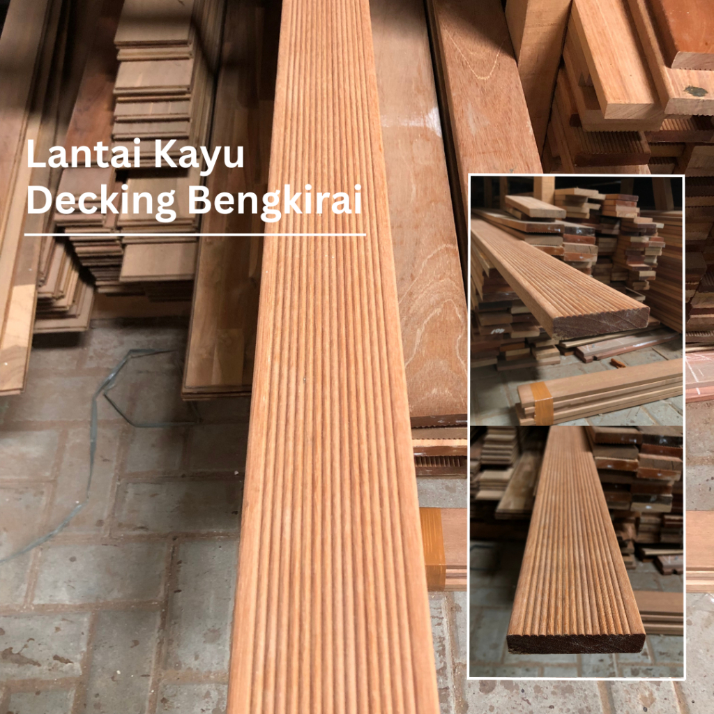Jual Decking Kayu Bengkirai Panjang 130cm-Lantai Bangkirai Kalimantan ...
