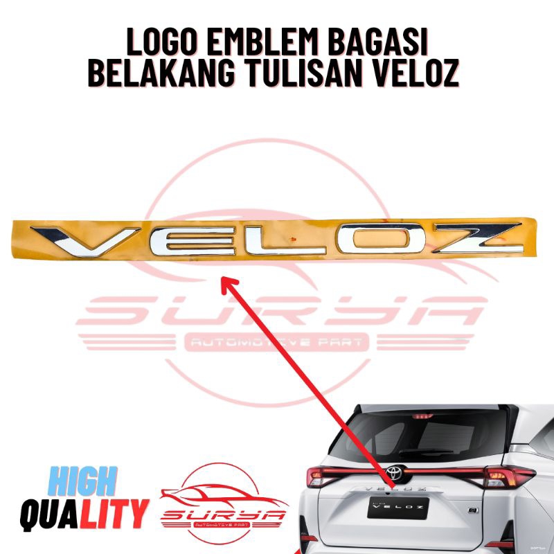 Jual Logo Emblem Bagasi Belakang Tulisan Veloz | Shopee Indonesia