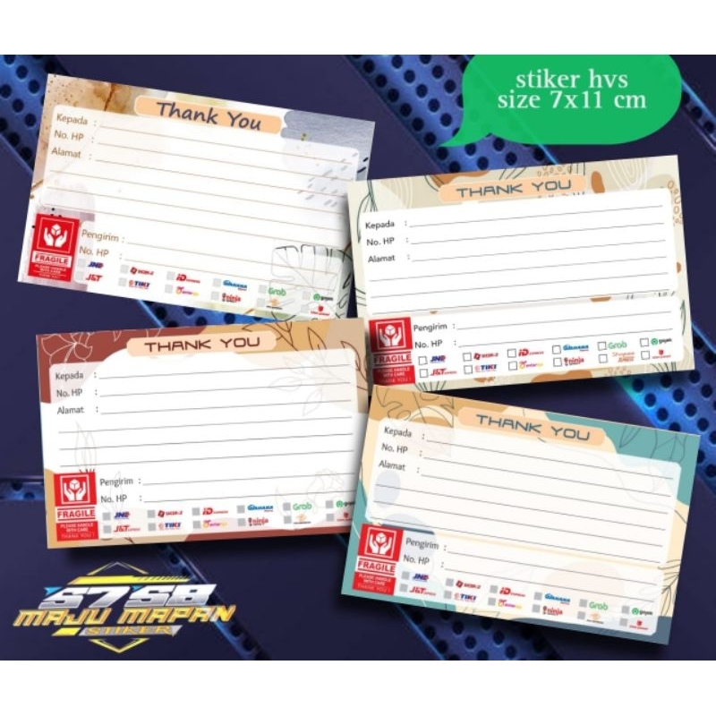 Jual (50pcs)STIKER LABEL PENGIRIMAN ONLINE SHOP/STIKER ONLINE SHOP ...