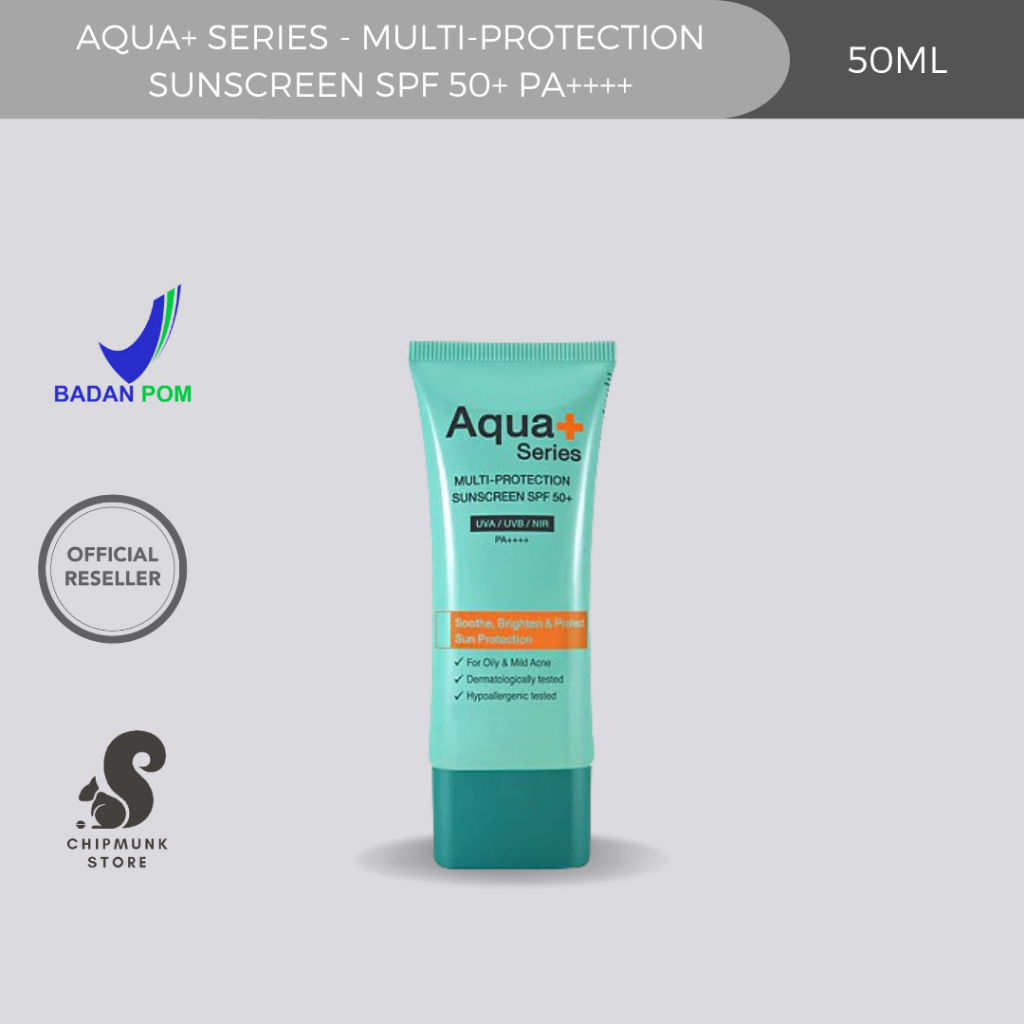Jual Aqua+ Series - Multi-Protection Sunscreen SPF 50+ PA++++ (50ml ...