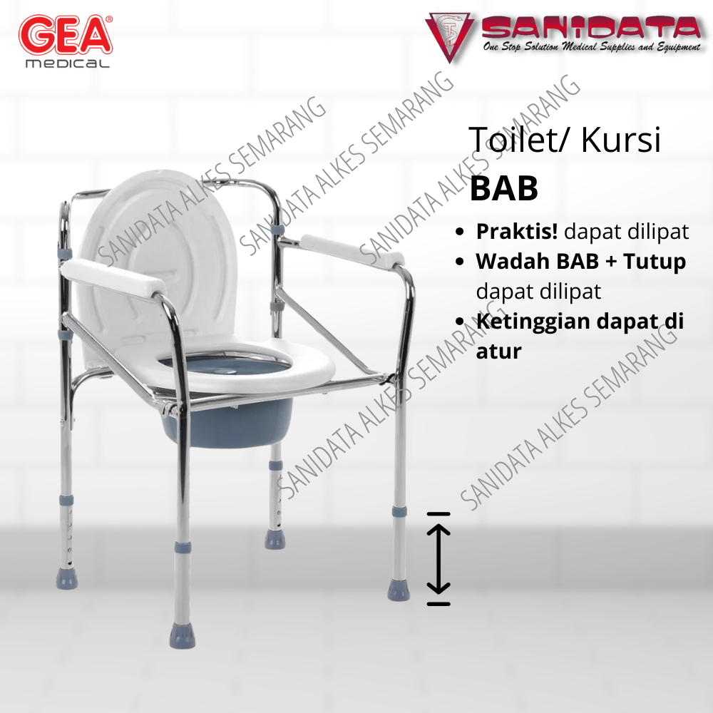 Jual GEA - Toilet portable lipat Commode chair 894 PALING MURAH DAN ...