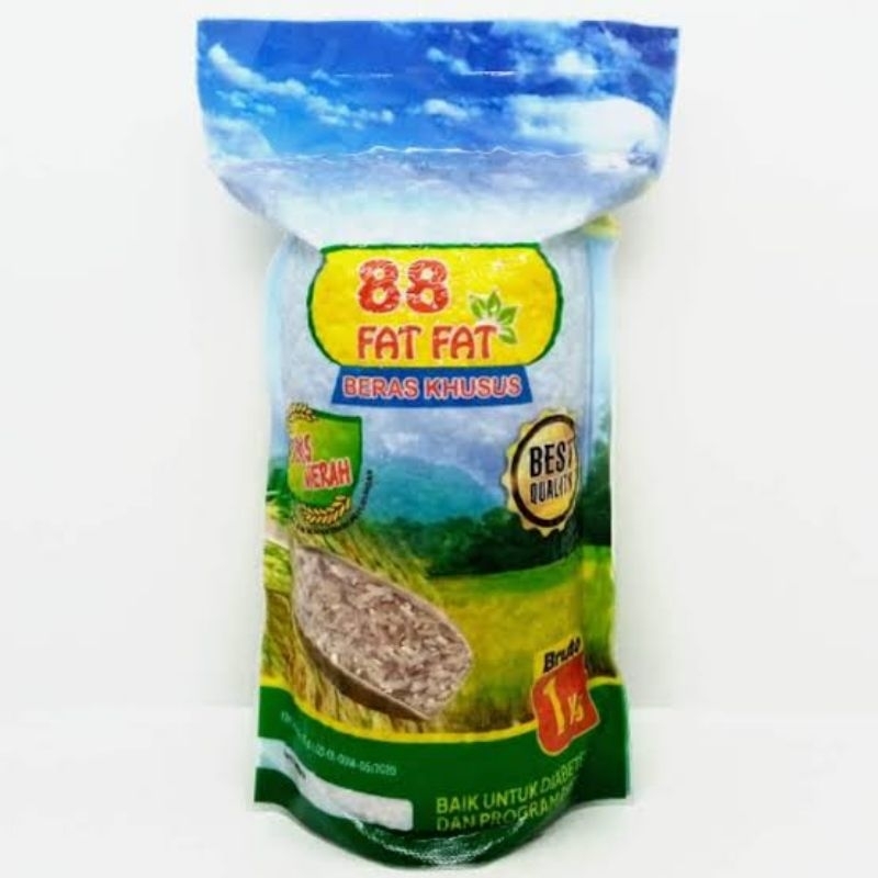 Jual beras merah tanah karo fatfat 88 1 kg | Shopee Indonesia
