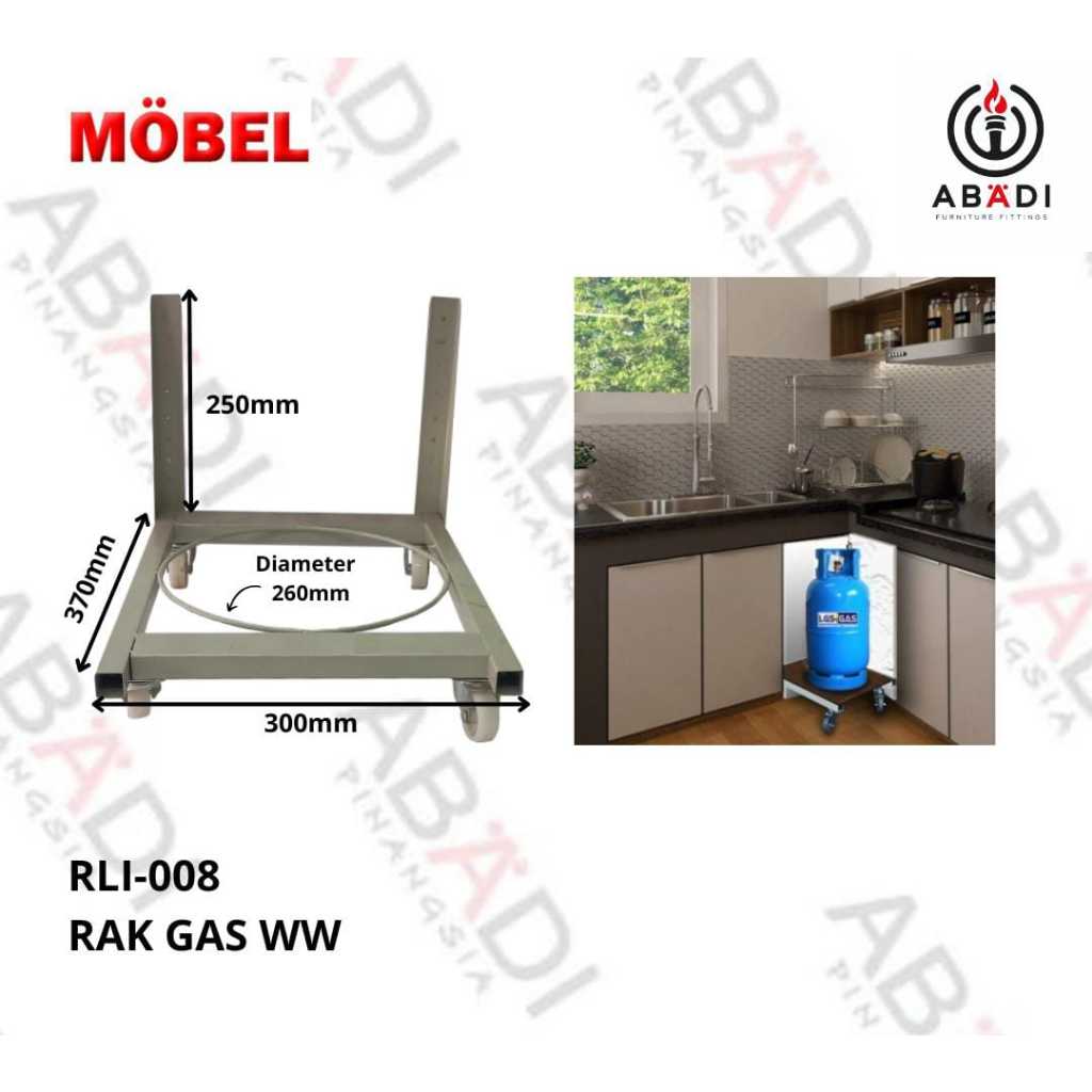 Jual Rak Gas Tatakan Serbaguna Roda Gas Rak Galon Tempel Pintu Dalam ...