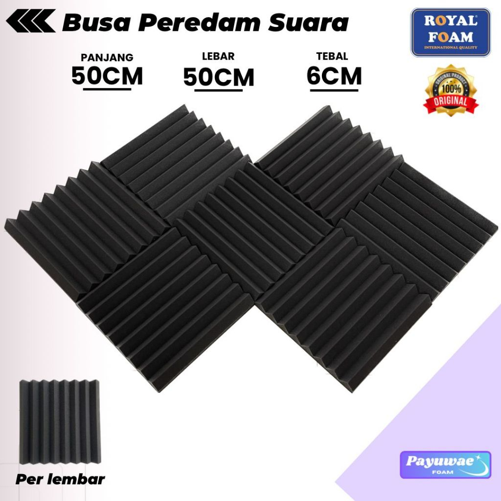 Jual BUSA PEREDAM SUARA RUANGAN 50X50X6CM UNTUK STUDIO MUSIK MOTIF ...