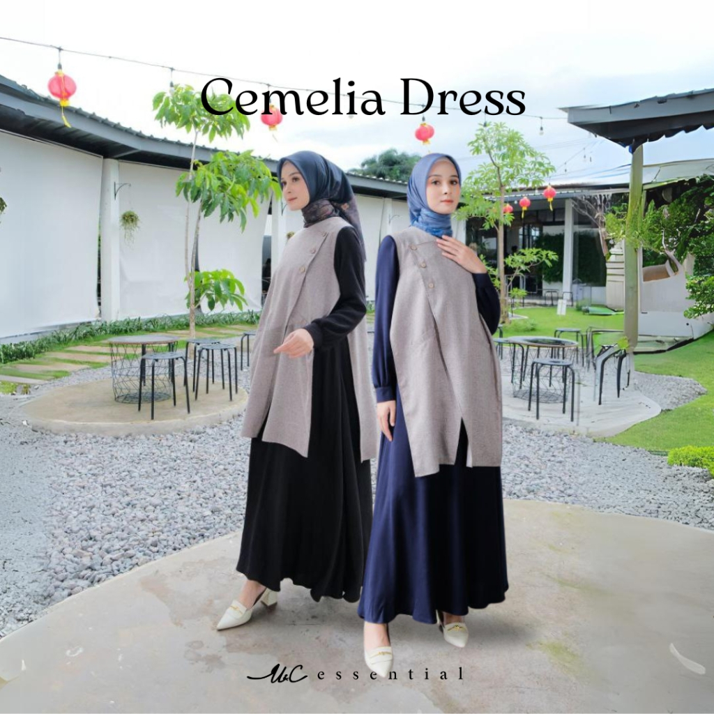 Jual UC Essential | CAMELIA DRESS | ROMPI I Gamis Syari | Shopee Indonesia
