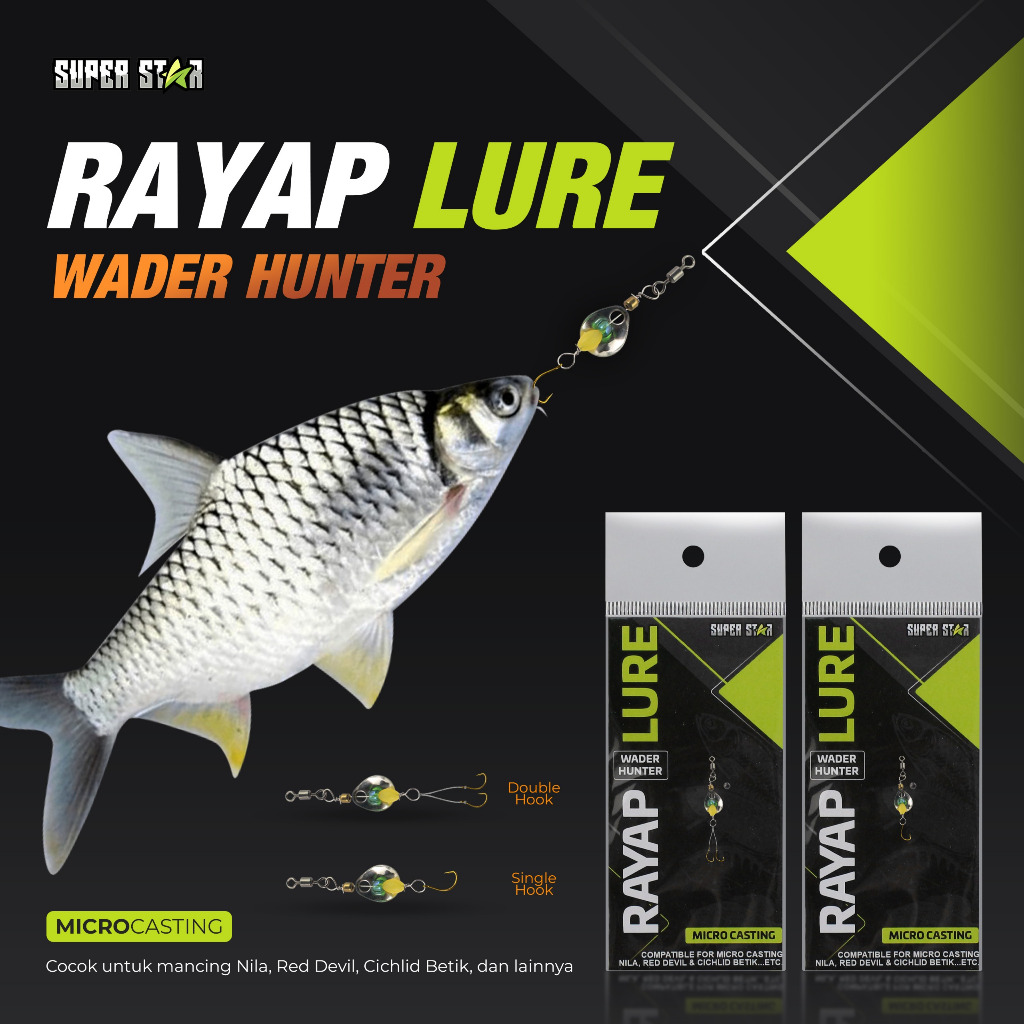 Jual Umpan Pancing Casting Wader - Red Devil - Nila - Betik - Hampala ...