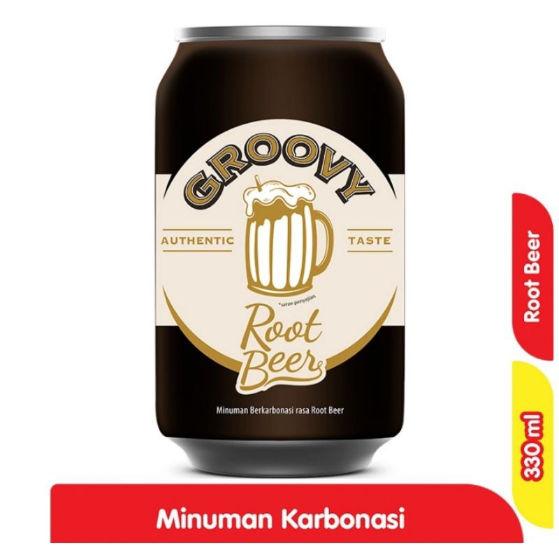 Jual GROOVY Root Beer Minuman Berkarbonasi 330 ml | Shopee Indonesia