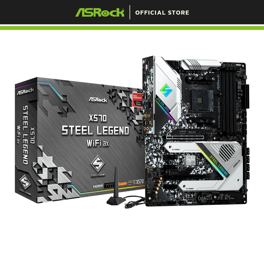 Jual ASRock X570 Steel Legend WiFi ax | Shopee Indonesia