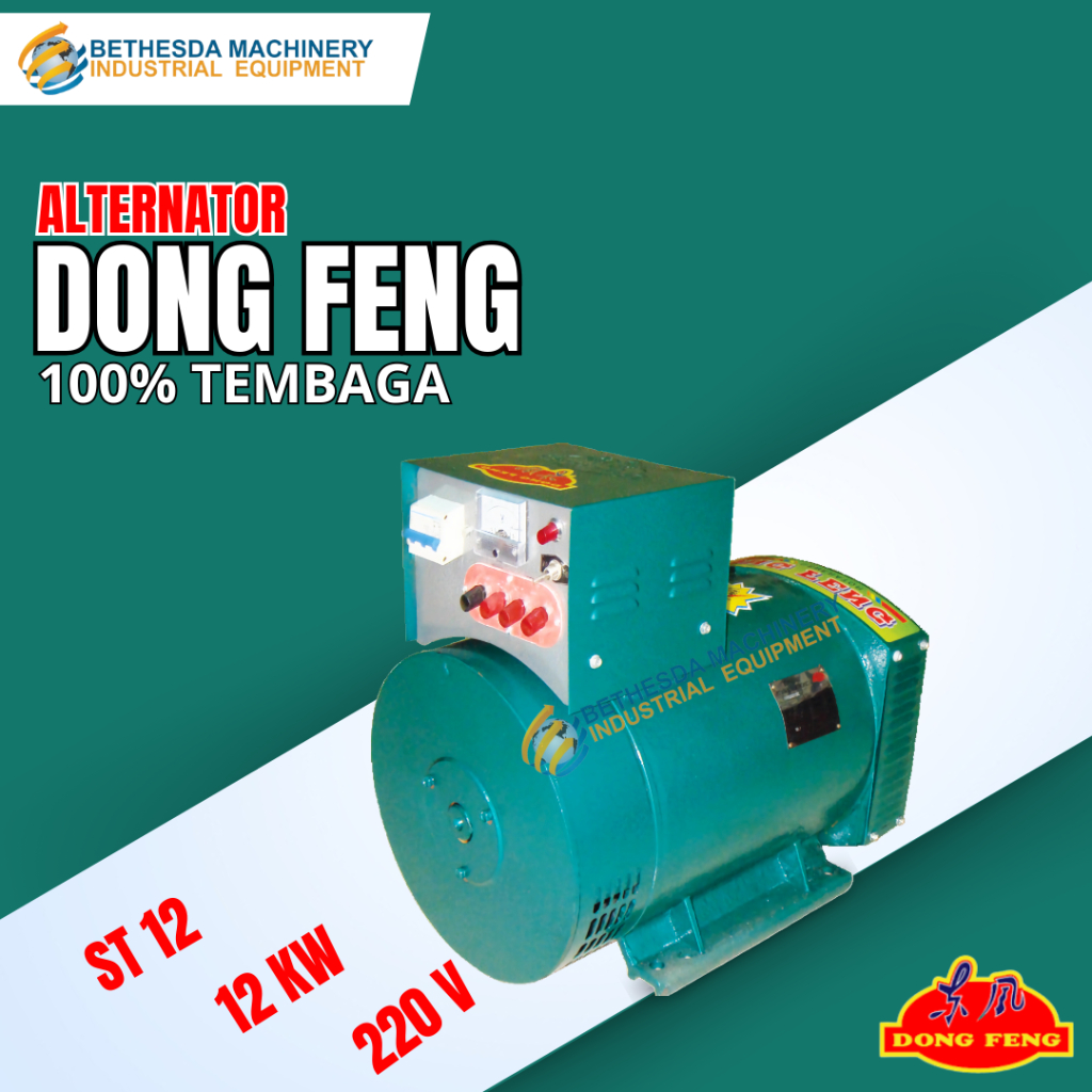 Jual Mesin Generator Dong Feng 12000 Watt / 12 Kw 1 Phase ST 12 Prima ...