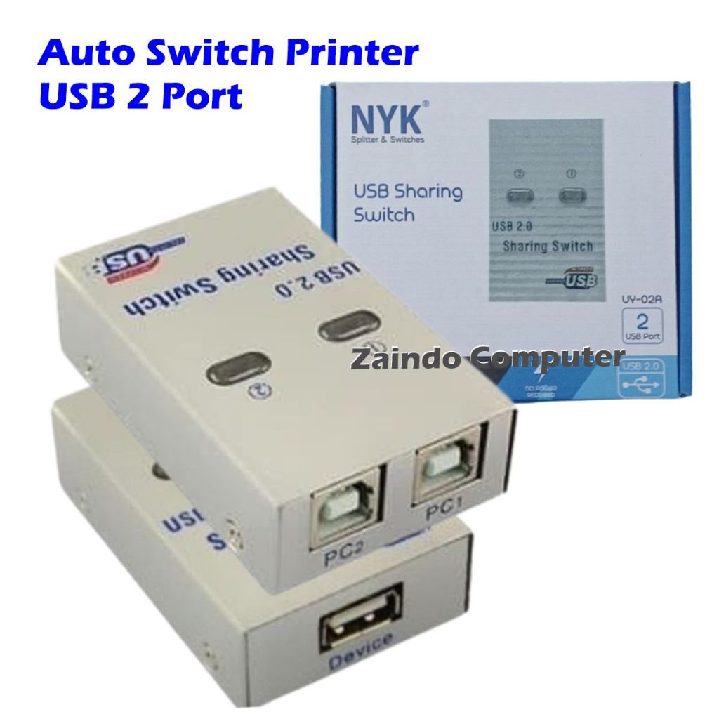 Jual AUTO SWITCH PRINTER 4 PORT NYK / USB SHARING SWITCH PRINTER 4 PORT ...