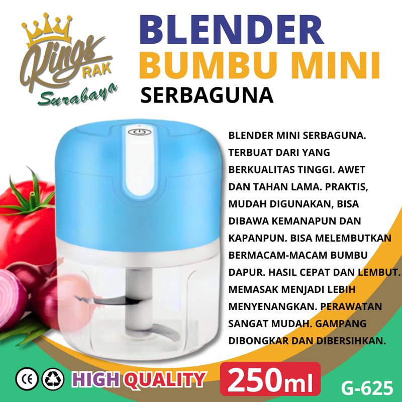 Jual Mini Chopper Portable Elektrik Blender Bumbu Portable Electric Usb ...