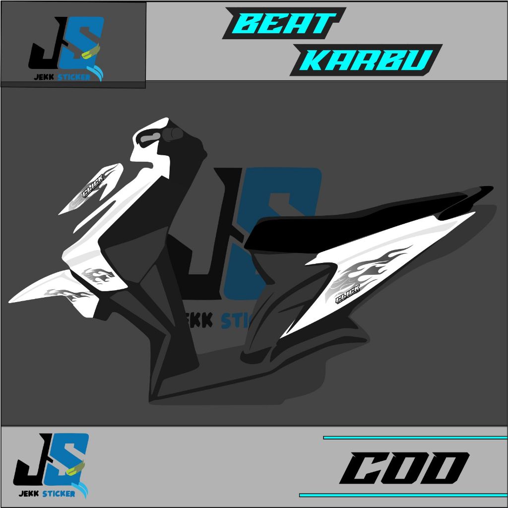 Jual STRIPPING SIMPEL HONDA BEAT KARBU DESAIN API ABSTRAK SUDAH DI ...