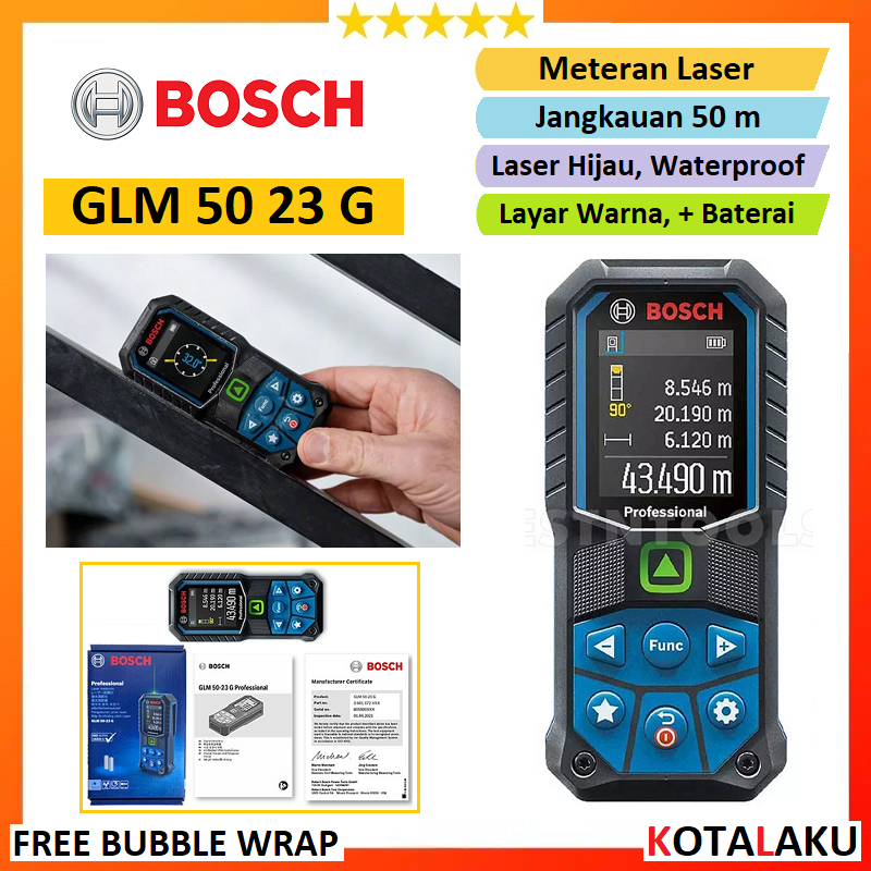 Jual Meteran Laser Digital Rangefinder Distance Meter Bosch GLM 50 23 G 50m | Shopee Indonesia