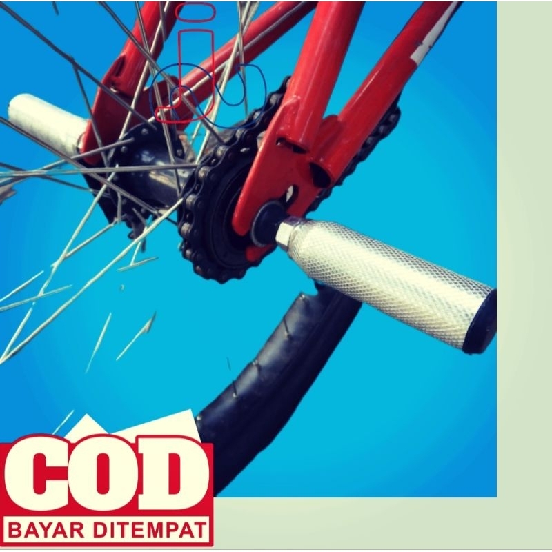 Jual Jalu Sepeda As Belakang Mur atau Kunci 15 Boncengan Sepeda Foot ...