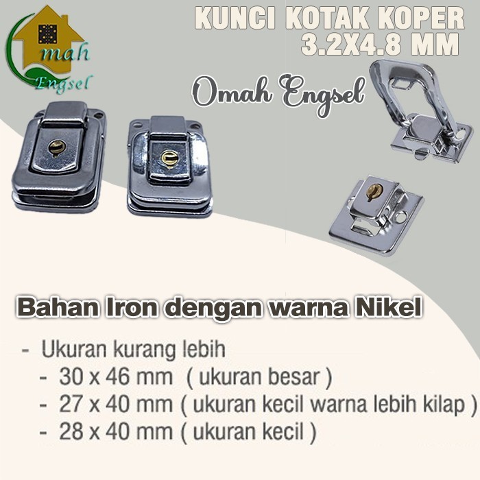 Jual Omah Engsel - Kunci Pengait box / kunci kotak koper / gembok koper ...
