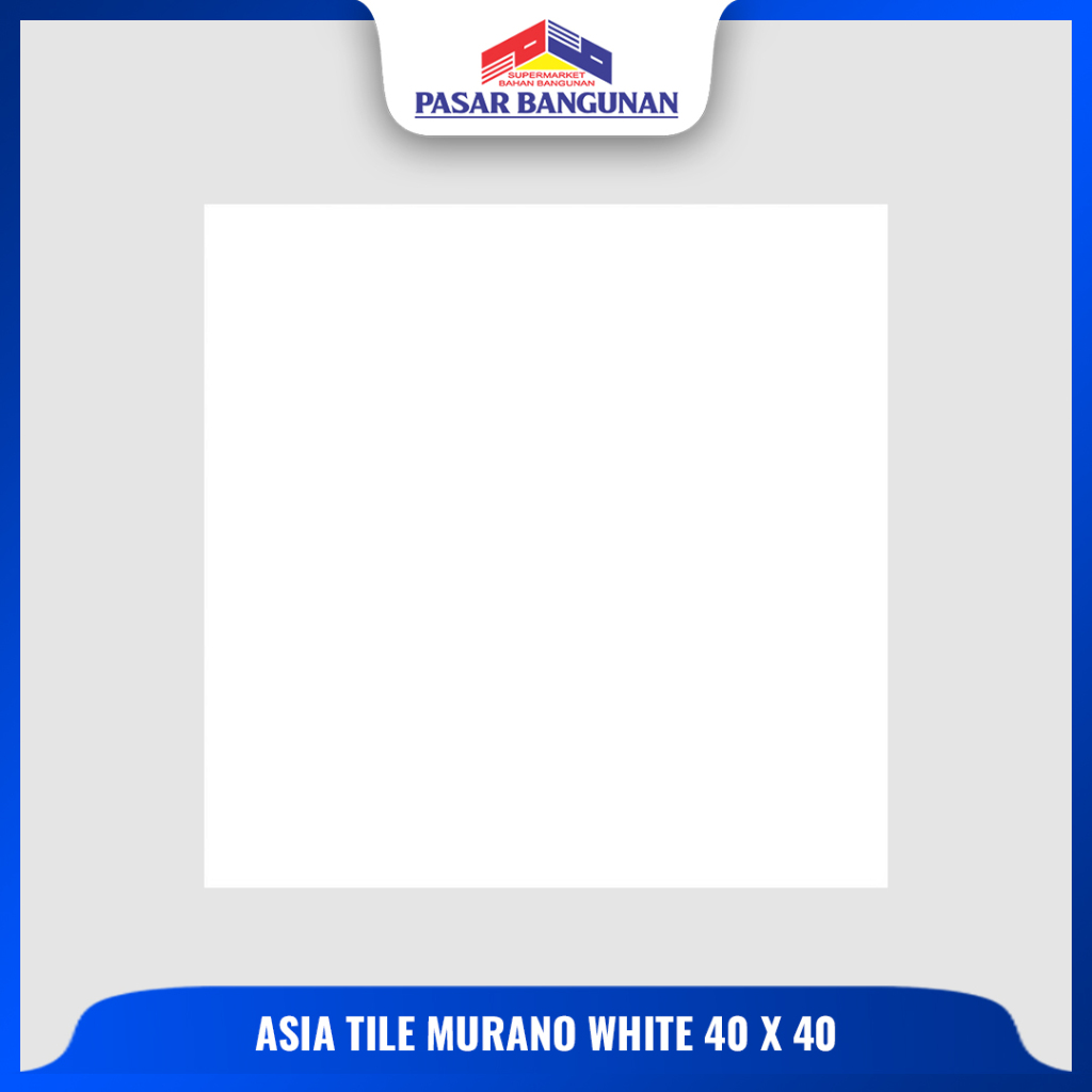 Jual Keramik Lantai Putih Polos Asia Tile Murano White 40x40 Glossy ...