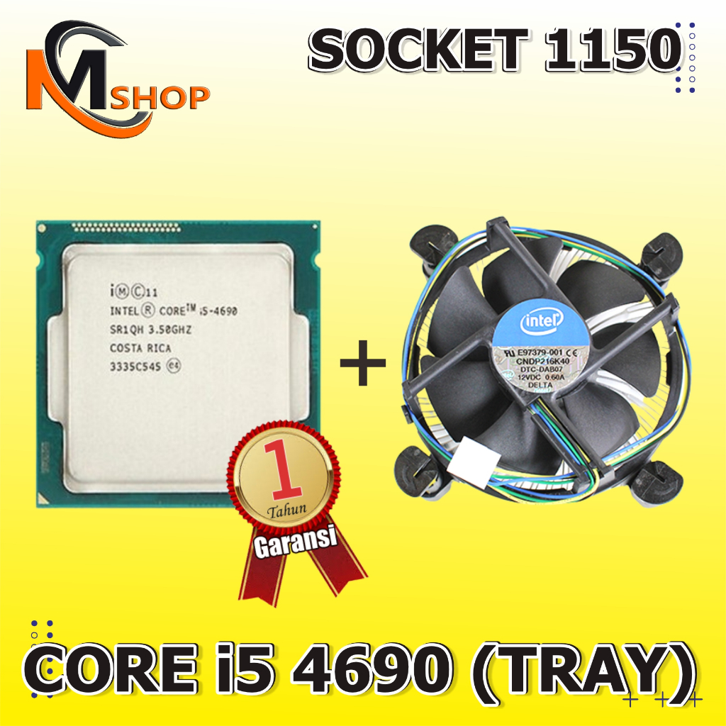 Jual Processor Intel Core i5 Socket 1150 Core i5 4690 3.5 GHz + Fan ...