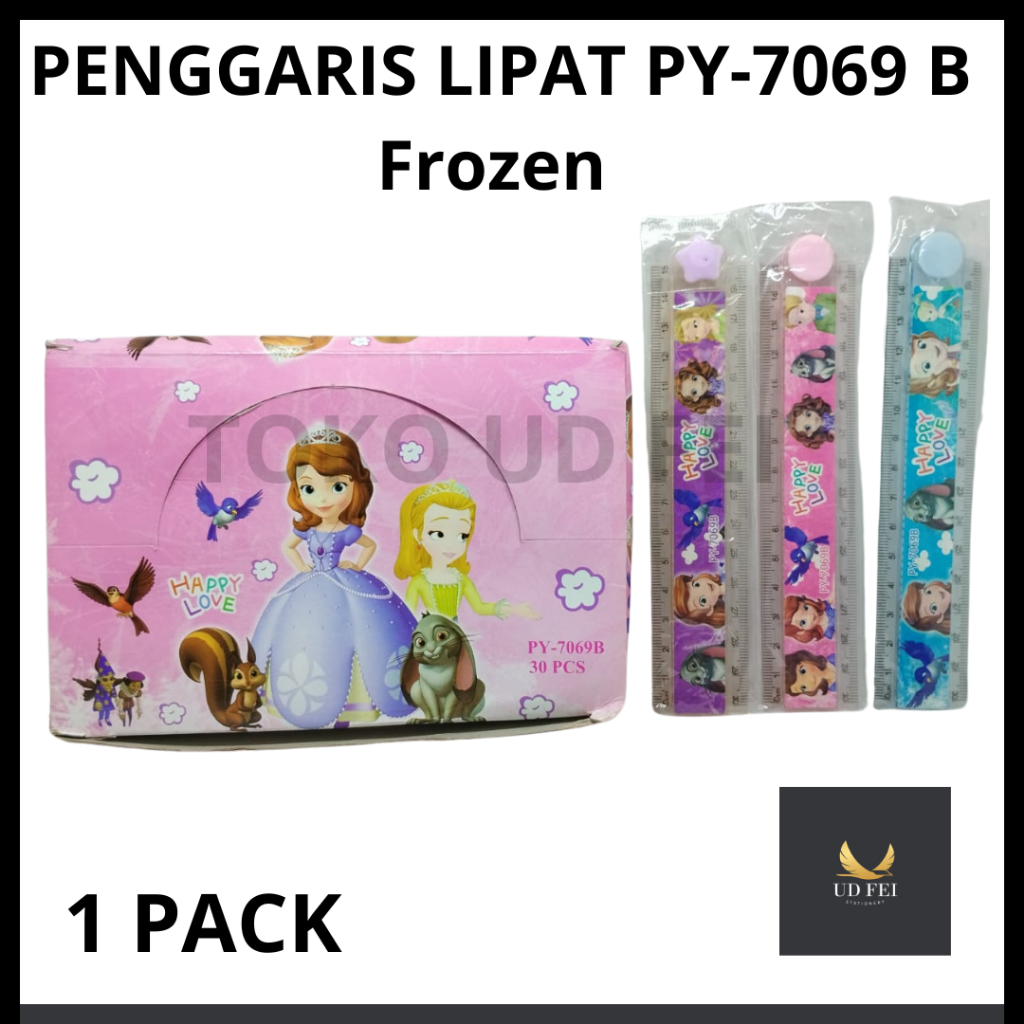 Jual (1 PACK) Penggaris Lipat Fancy 15cm/PENGGARIS LIPAT 30CM KARAKTER ...