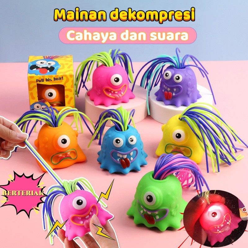 Jual [Bersinar dan terdengar] Mainan Monster Berteriak Menarik Mainan ...
