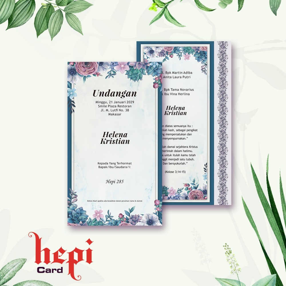 Jual Blangko Undangan Pernikahan Hepi 285 Murah | Shopee Indonesia