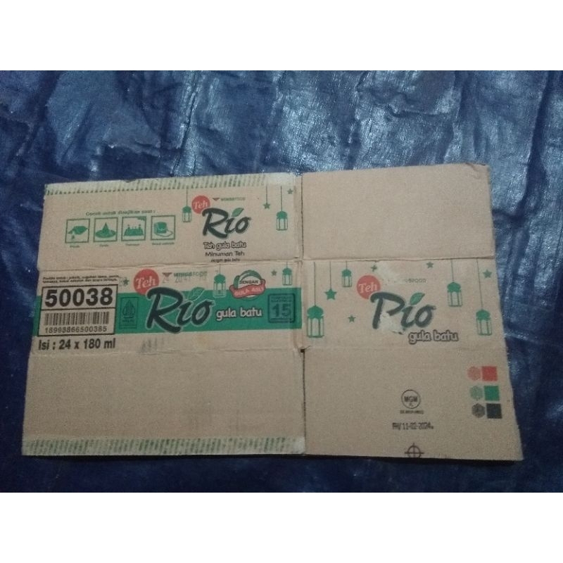 Jual Kardus Bekas Teh Rio Ale-Ale Jelly Drink ll Kardus Packing ...