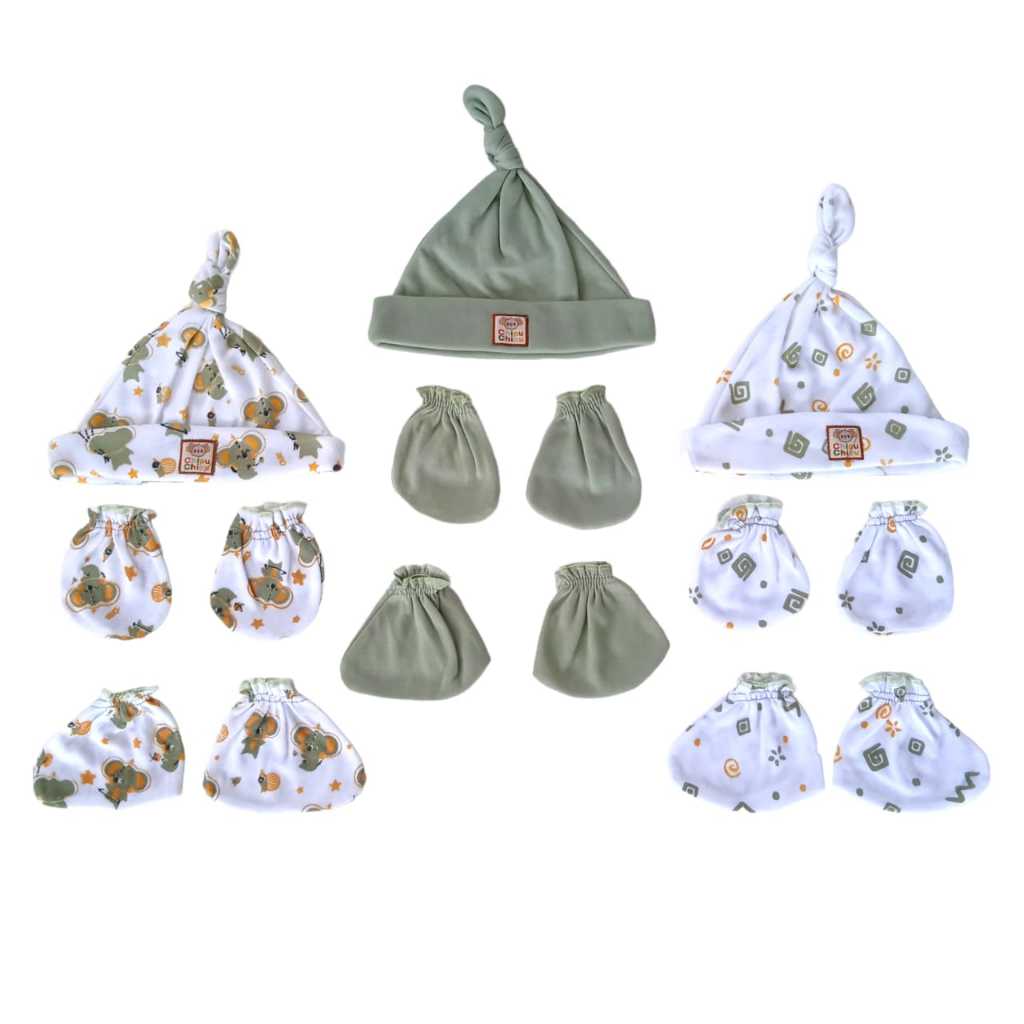 Jual Chipu Sage - 3 Set Kupuk Bayi Newborn Baru Lahir Lengkap Sarung ...